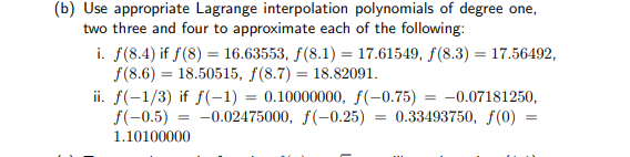 Solved %Lagrange Polynomial Algorithm by %Neville | Chegg.com