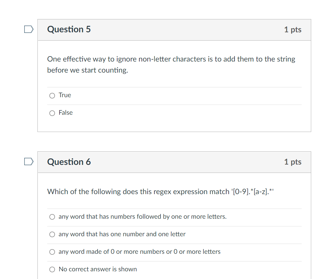 Solved Question 5 1 pts One effective way to ignore | Chegg.com