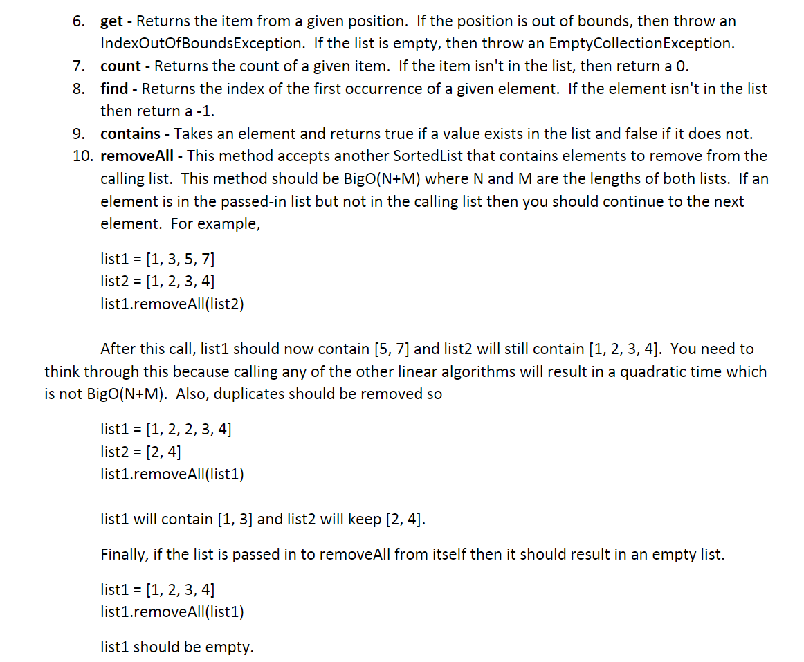Solved You are to implement a linked list that remains | Chegg.com