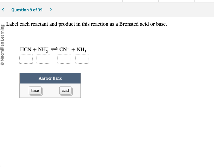 Solved Label each reactant and product in this reaction as a | Chegg.com