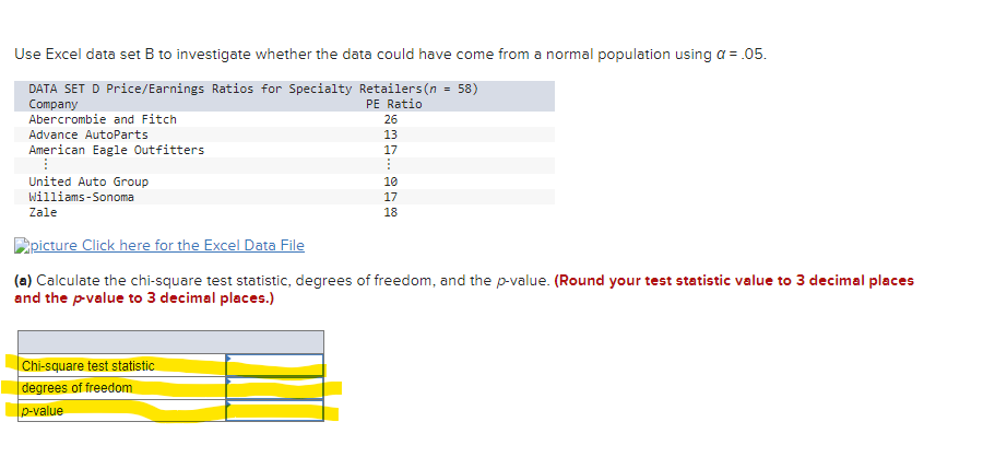 Use Excel Data Set B To Investigate Whether The Data 