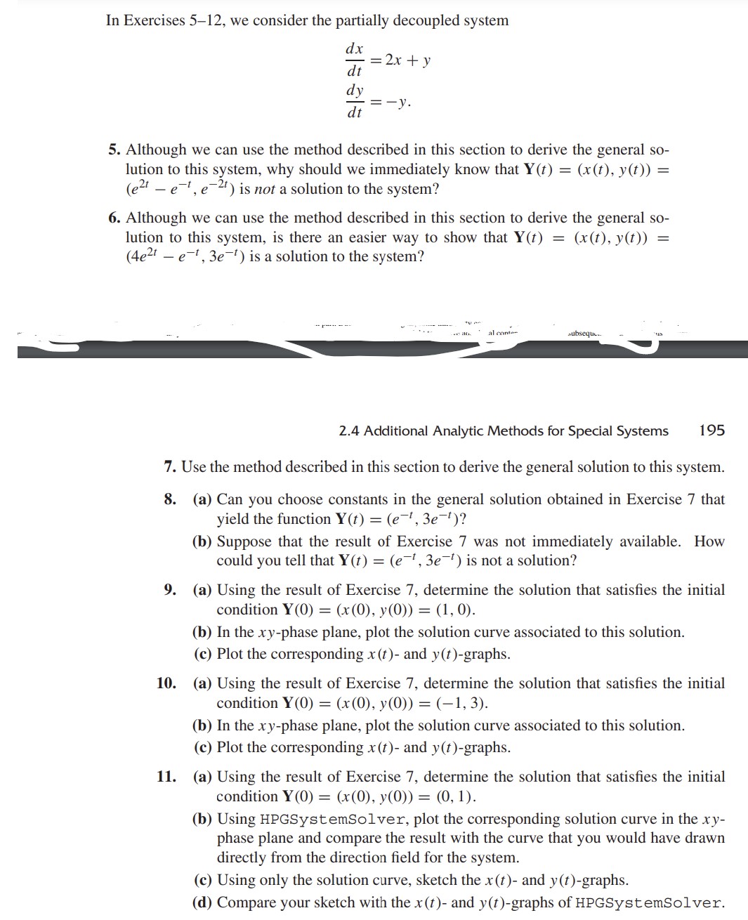 In Exercises 5-12, we consider the partially | Chegg.com