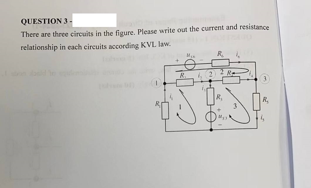Solved QUESTION 3. There are three circuits in the figure. | Chegg.com