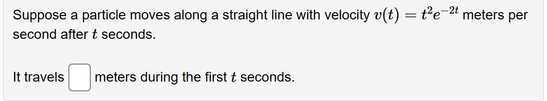 Solved Suppose a particle moves along a straight line with | Chegg.com