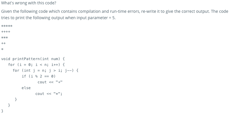 Solved What's wrong with this code? Given the following code | Chegg.com