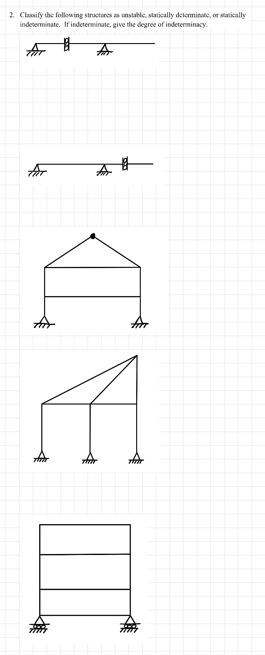Solved 1. For each of the frames from problem set 2 , sketel | Chegg.com