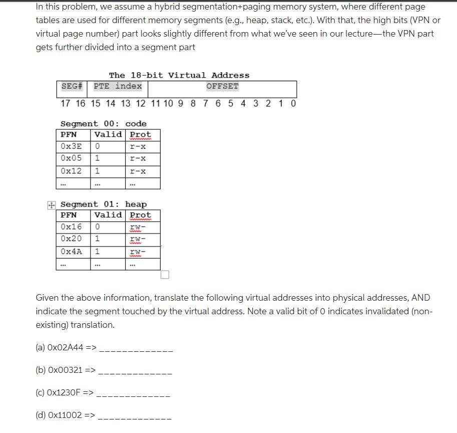 Solved In this problem, we assume a hybrid | Chegg.com