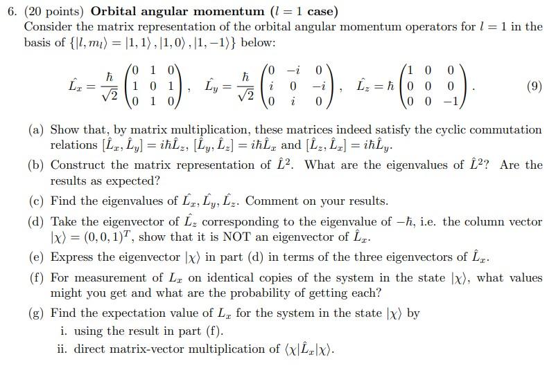 20 Points Orbital Angular Momentum L1 Case 