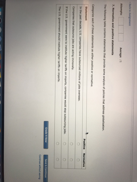 Solved The following table contains statements that provide | Chegg.com