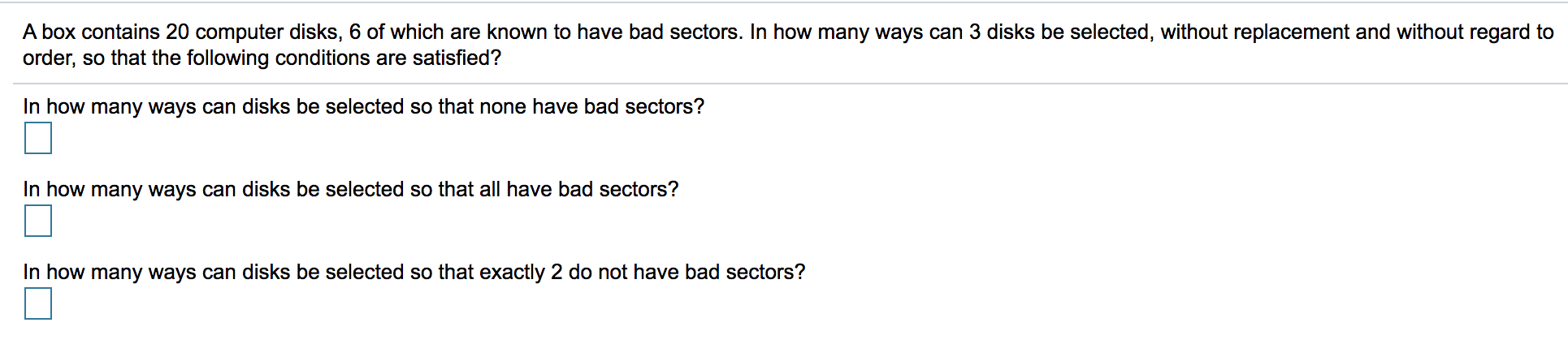 Solved A box contains 20 computer disks, 6 of which are | Chegg.com