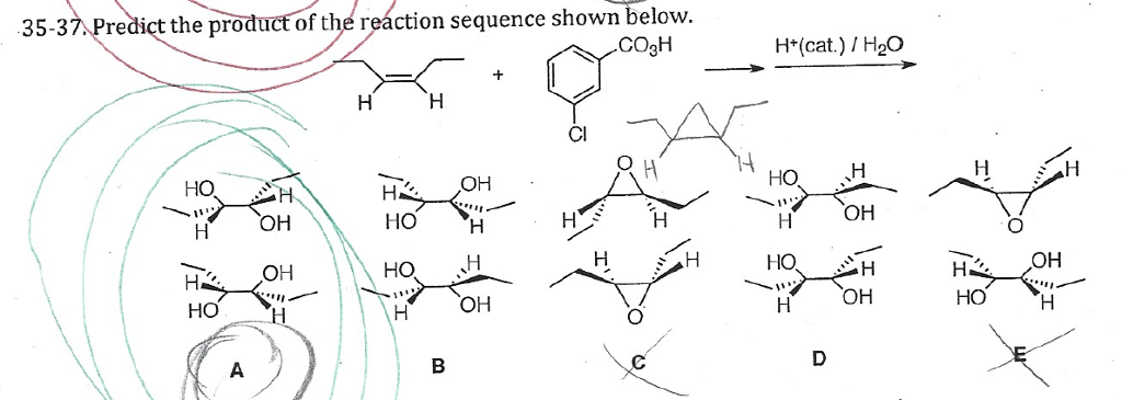 Solved 35-37 Predict the product of the reáction sequence | Chegg.com