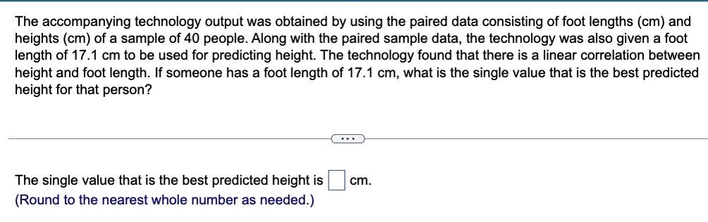 The accompanying technology output was obtained by | Chegg.com