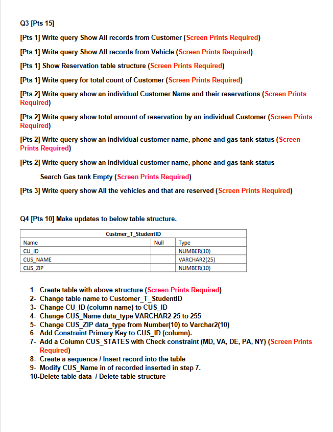 Solved Answers below questions by writing SQL statements and | Chegg.com