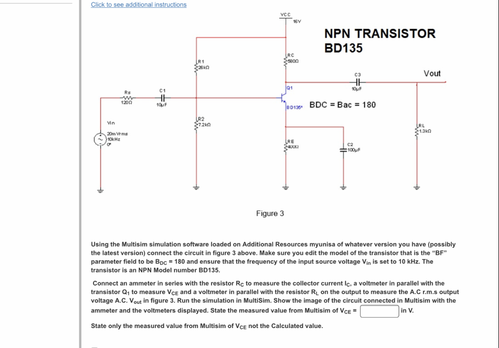 Solved Click to see additional instructions VCC 16V NPN | Chegg.com