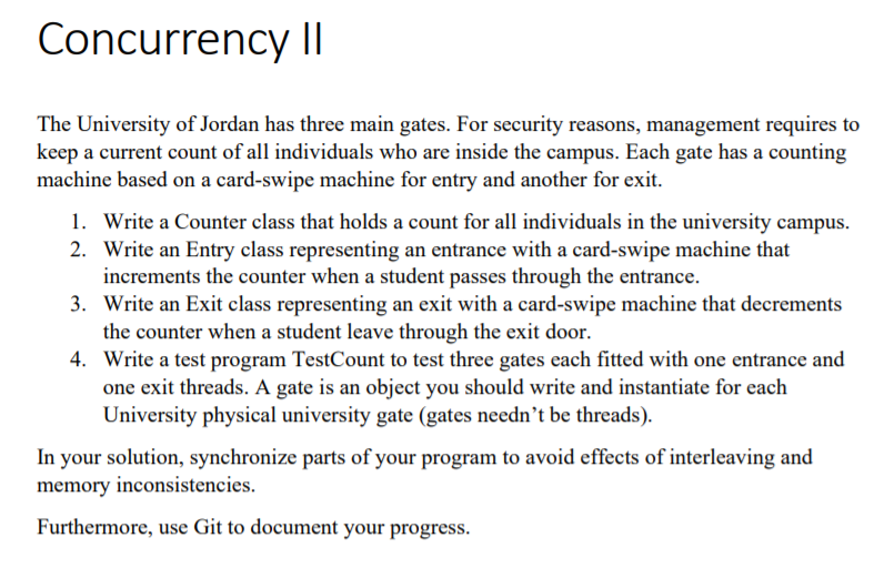 Solved Concurrency 11 The University of Jordan has three | Chegg.com