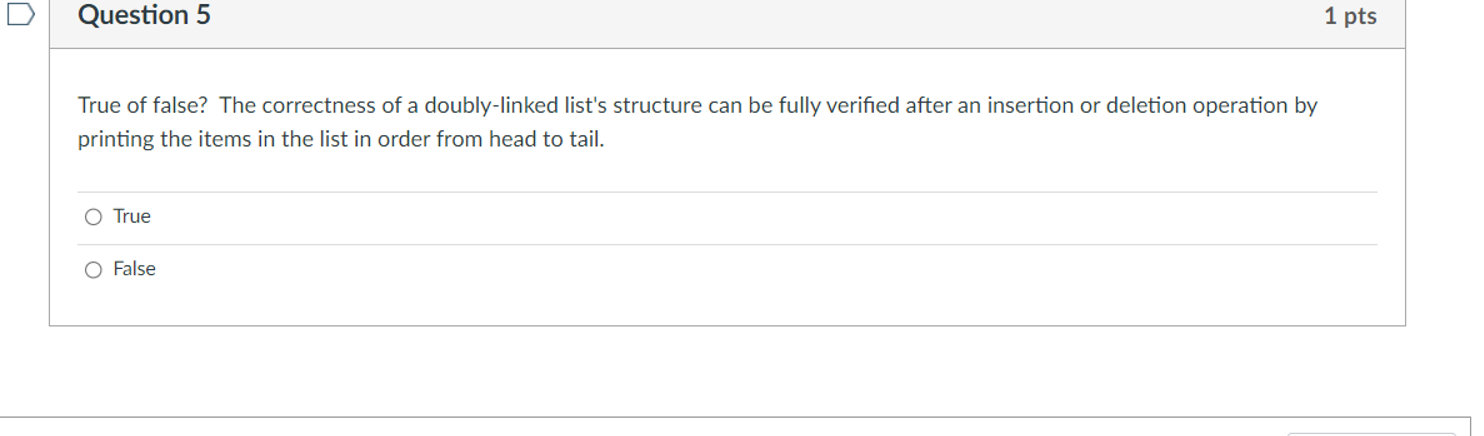 Solved Question 5True of false? The correctness of a | Chegg.com