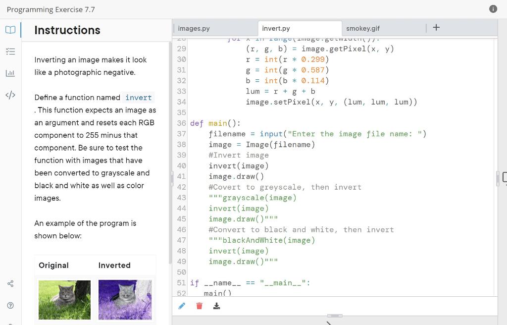 Solved Inverting an image makes it look like a photographic | Chegg.com