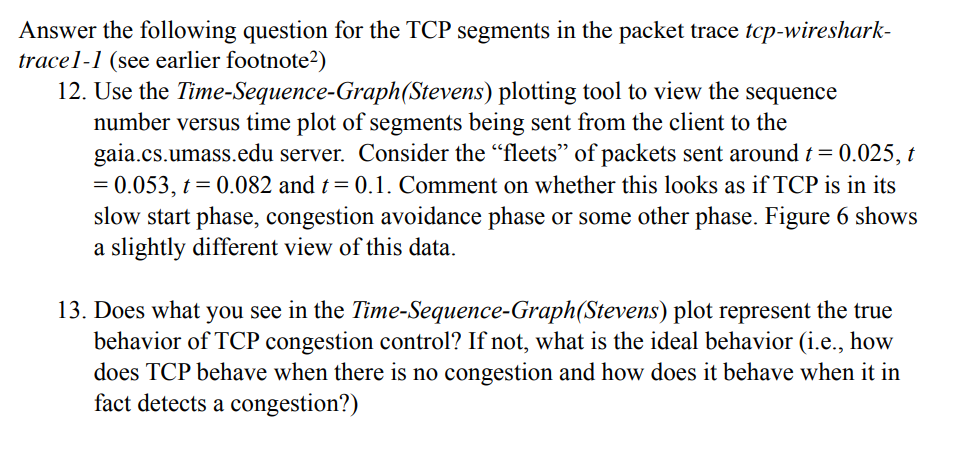 Solved Inswer the following question for the TCP segments in | Chegg.com
