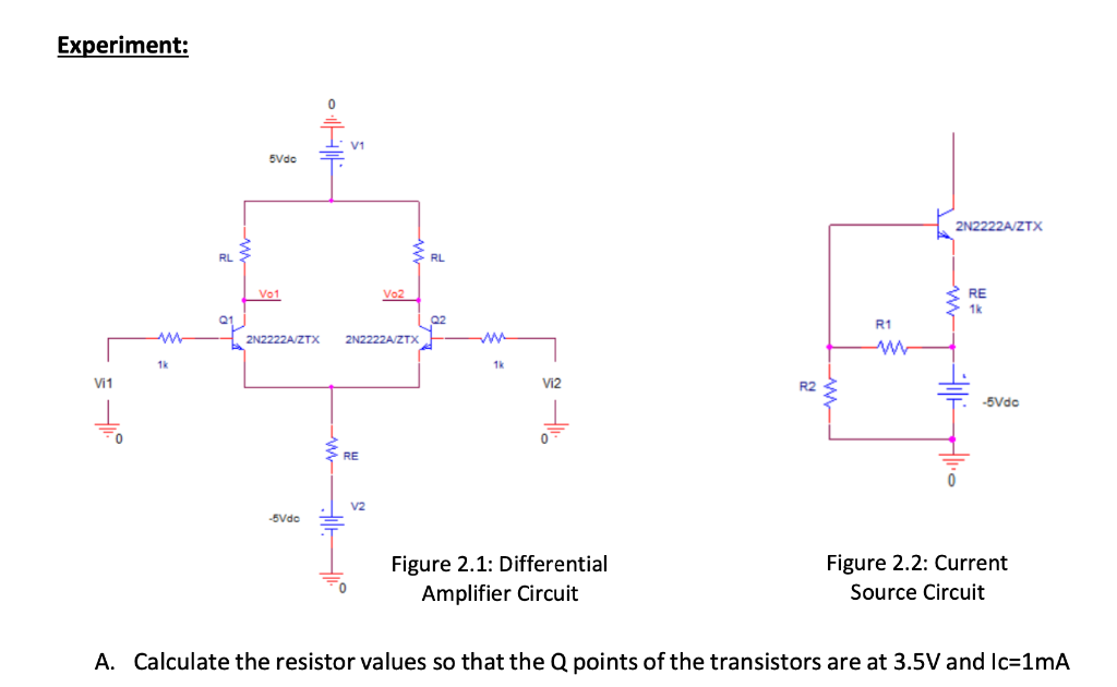 Solved Experiment: Figure 2.2: Current Source Circuit A. | Chegg.com