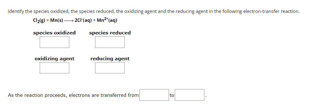 Solved Relative Strengths of Oxidizing and Reducing Agents | Chegg.com