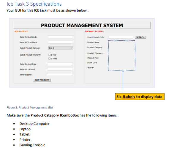 Solved Ice Task 3 Specifications Your GUI for this ICE task | Chegg.com