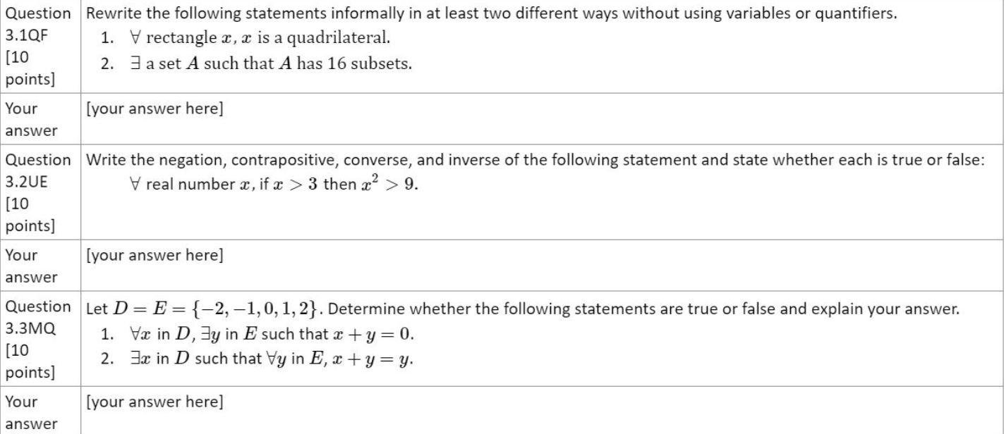 Solved (10 Question Rewrite the following statements | Chegg.com