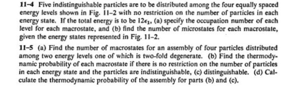 Solved 11-4 Five indistinguishable particles are to be | Chegg.com