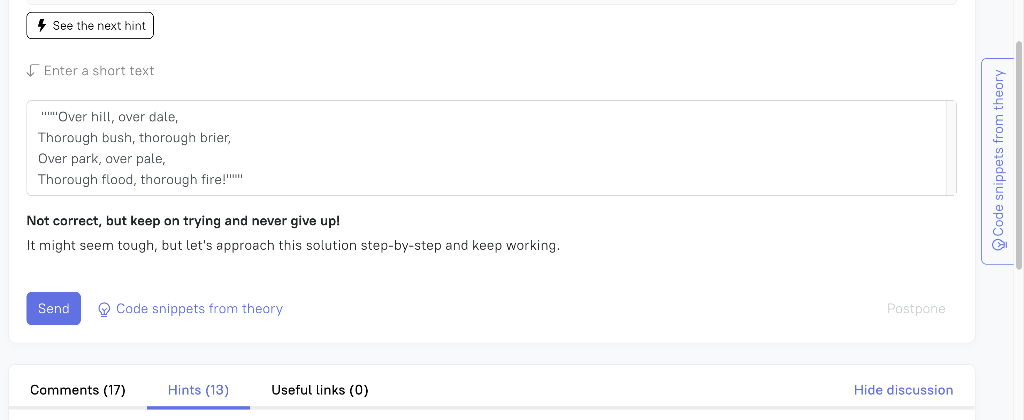 Solved Text blocks with ending quotes oul Hard 3 745 users | Chegg.com