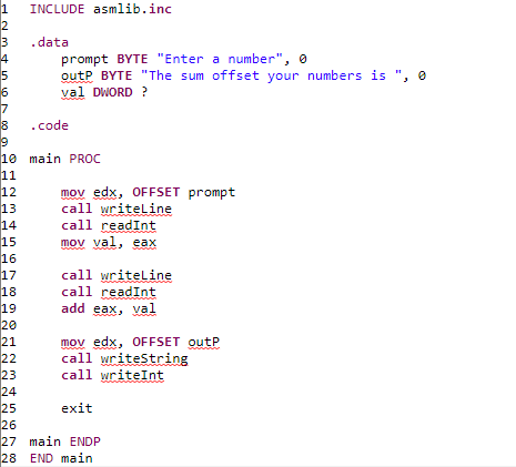 Solved This is done in assembly language. The first image is | Chegg.com