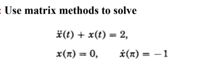 Solved Use matrix methods to | Chegg.com