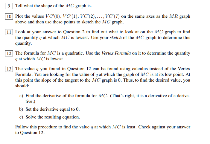 Solved Worksheet #10 Using the Marginal Revenue and Marginal | Chegg.com