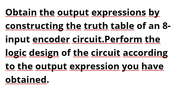 Solved Obtain the output expressions by constructing the | Chegg.com