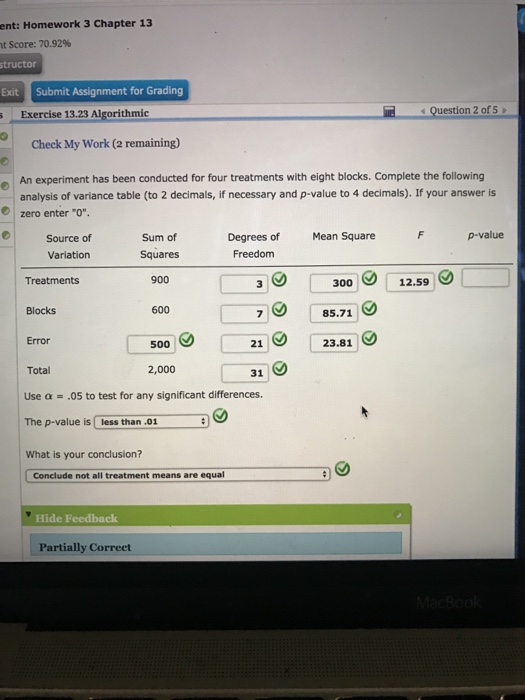 Solved ent: Homework 3 Chapter 13 t Score: 70.92% tructor | Chegg.com