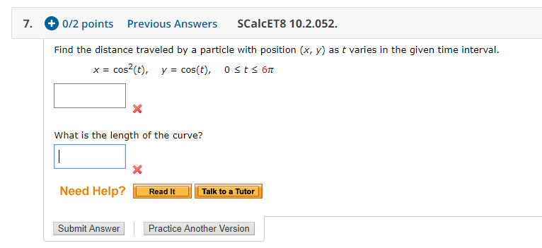 Solved Find the distance traveled by a particle with | Chegg.com