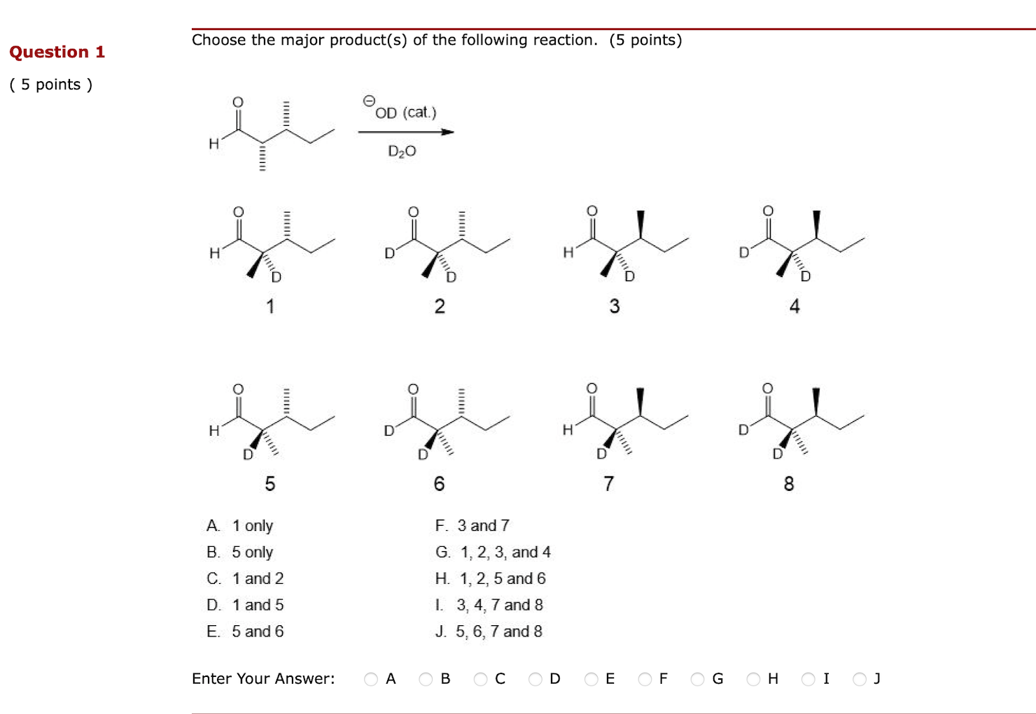 Solved Choose the major product(s) of the following | Chegg.com