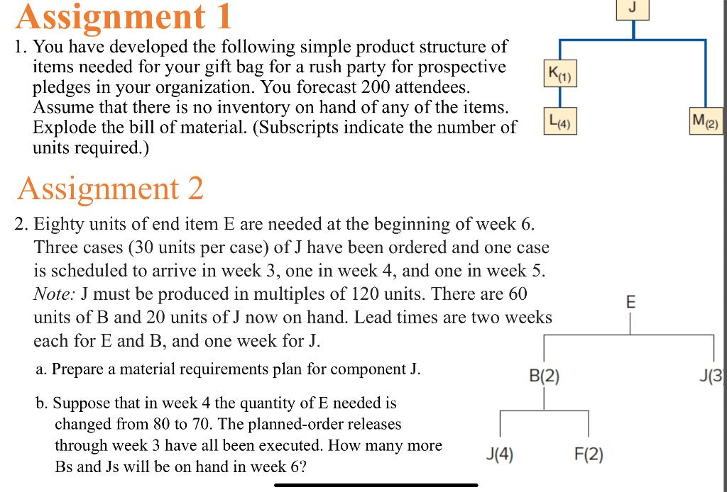 1. You have developed the following simple product | Chegg.com