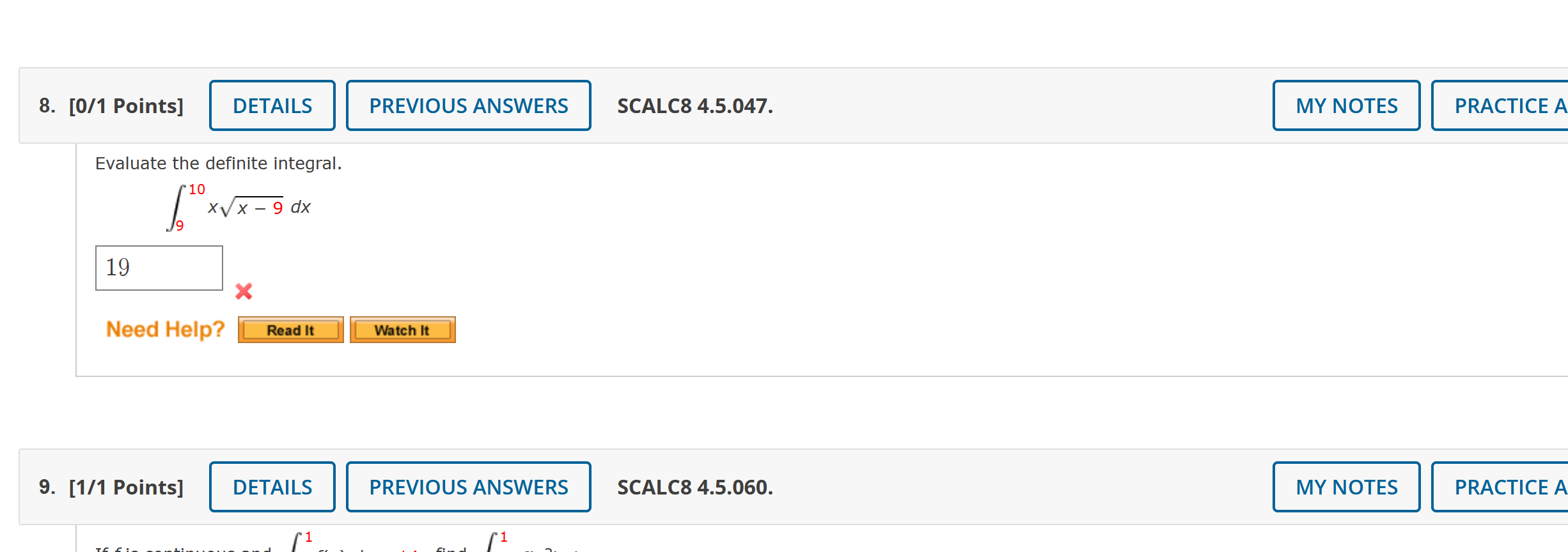 Solved 8. [0/1 Points] DETAILS PREVIOUS ANSWERS SCALC8 | Chegg.com