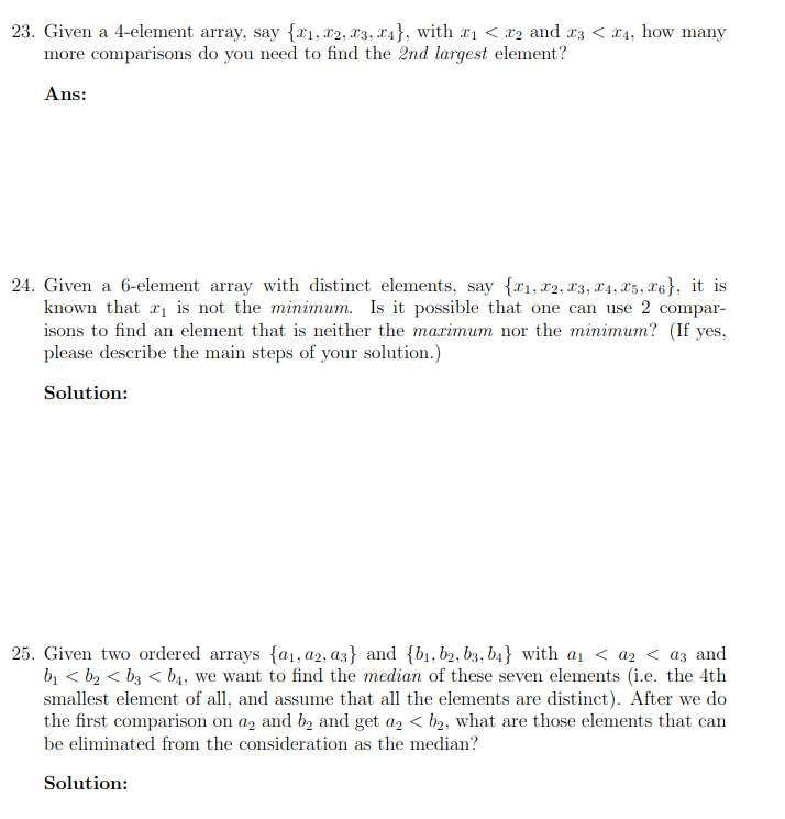Solved 21. Given a 135-element array, what is the minimum | Chegg.com