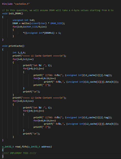 Solved Write C code from the following skeleton code with | Chegg.com