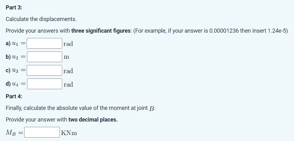 Solved Assemble the global structure stiffness matrix. Note | Chegg.com