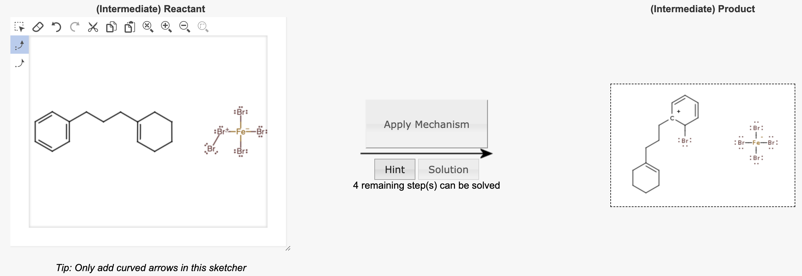 Solved (Intermediate) Reactant (Intermediate) Product 5 с HC | Chegg.com