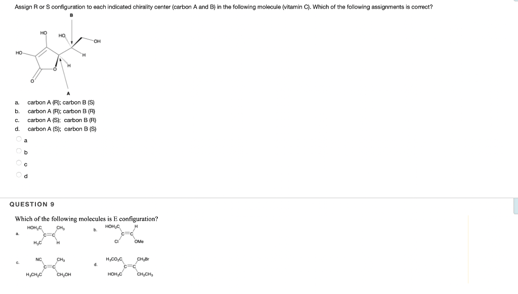 Solved Assign Ror S configuration to each indicated | Chegg.com