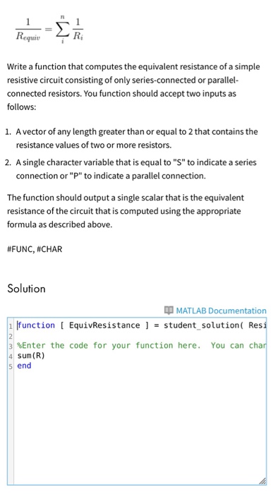 Solved Write A Function That Computes The Equivalent