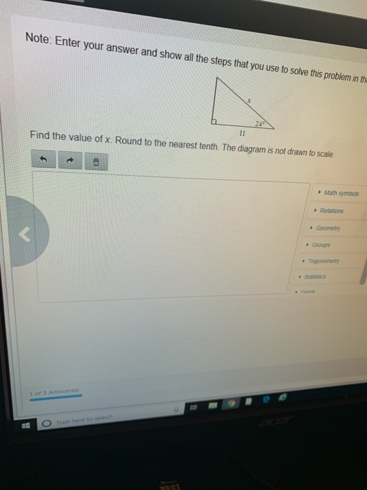 Solved find the value for x round to the nearest tenth 11 , | Chegg.com