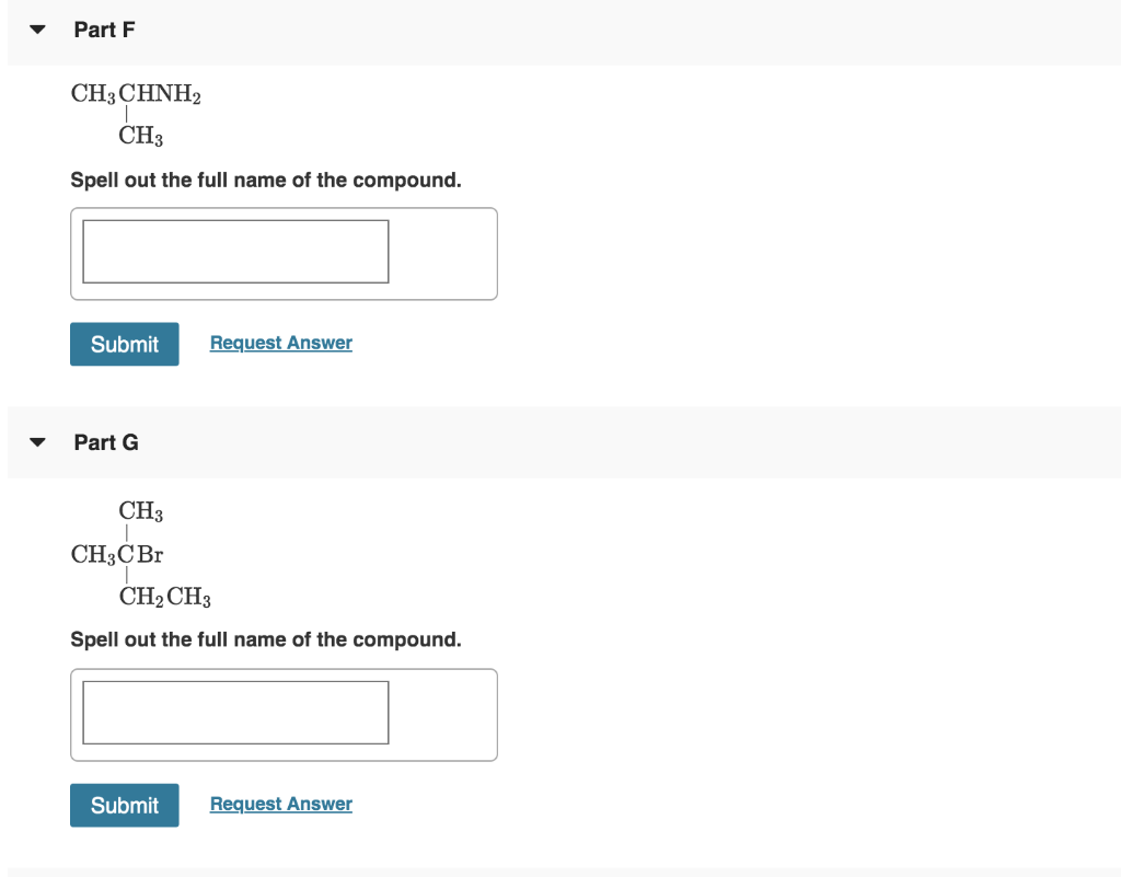 Solved What is each compound's systematic name? Part A | Chegg.com