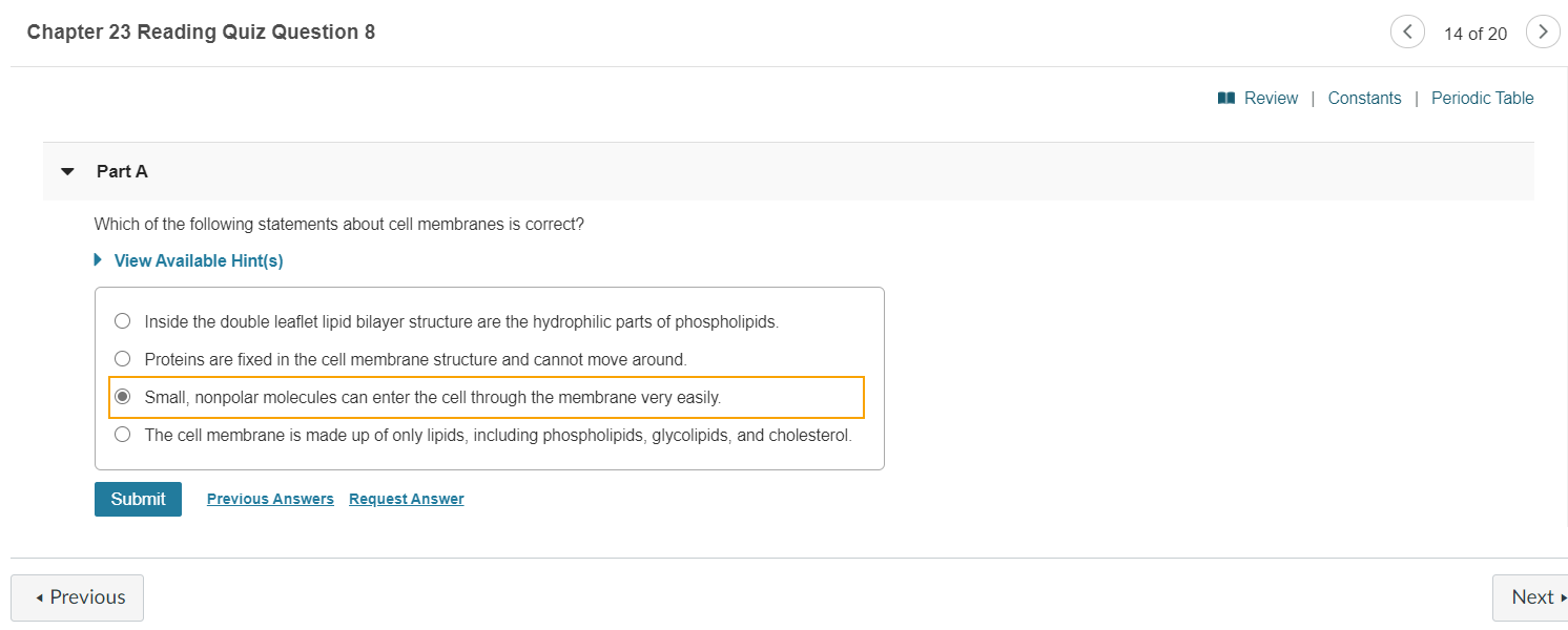 Solved Chapter 23 Reading Quiz Question 8 14 of 20 M Review | Chegg.com