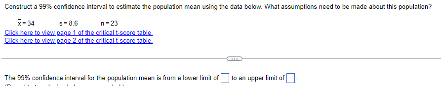 Solved Construct a 99% ﻿confidence interval to estimate the | Chegg.com