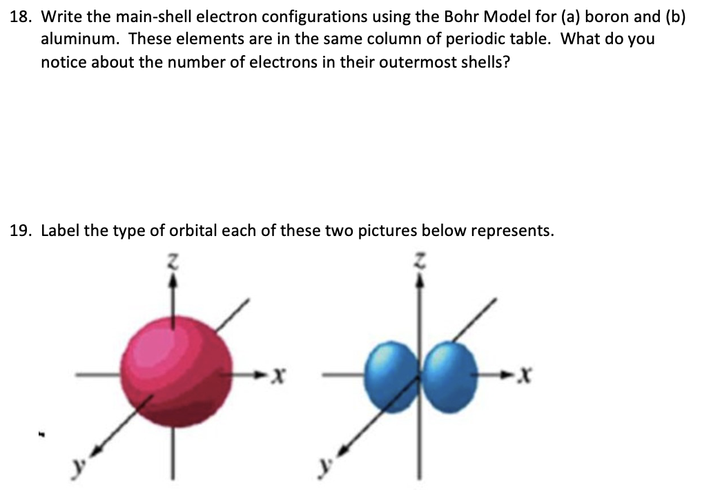 Solved 18. Write the main-shell electron configurations | Chegg.com