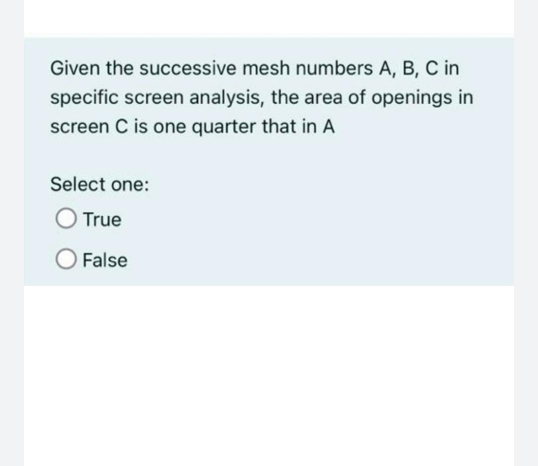 Solved Given the successive mesh numbers A,B,C in specific | Chegg.com