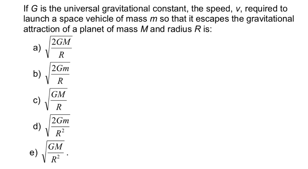 Solved If G is the universal gravitational constant, the | Chegg.com